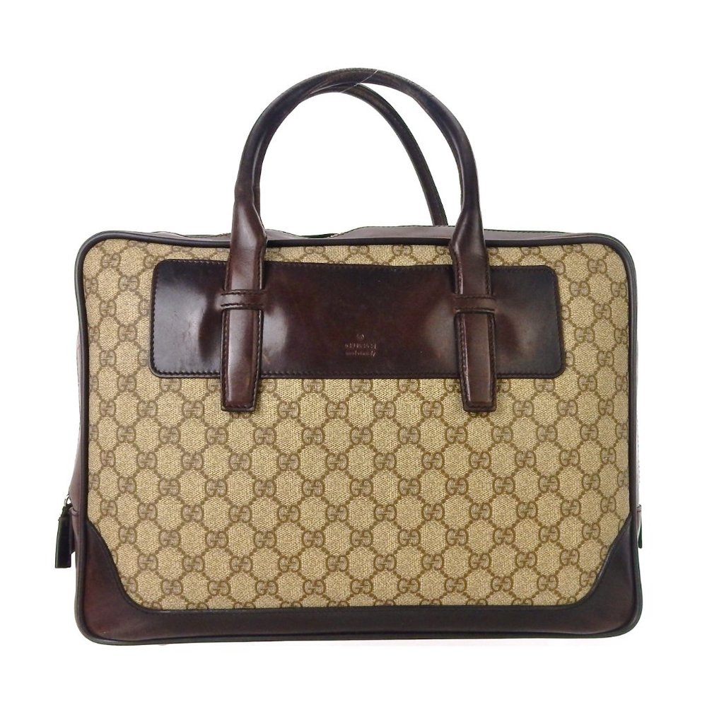 Gucci Supreme Gg Monogram Canvas And Leather Business… - Gem